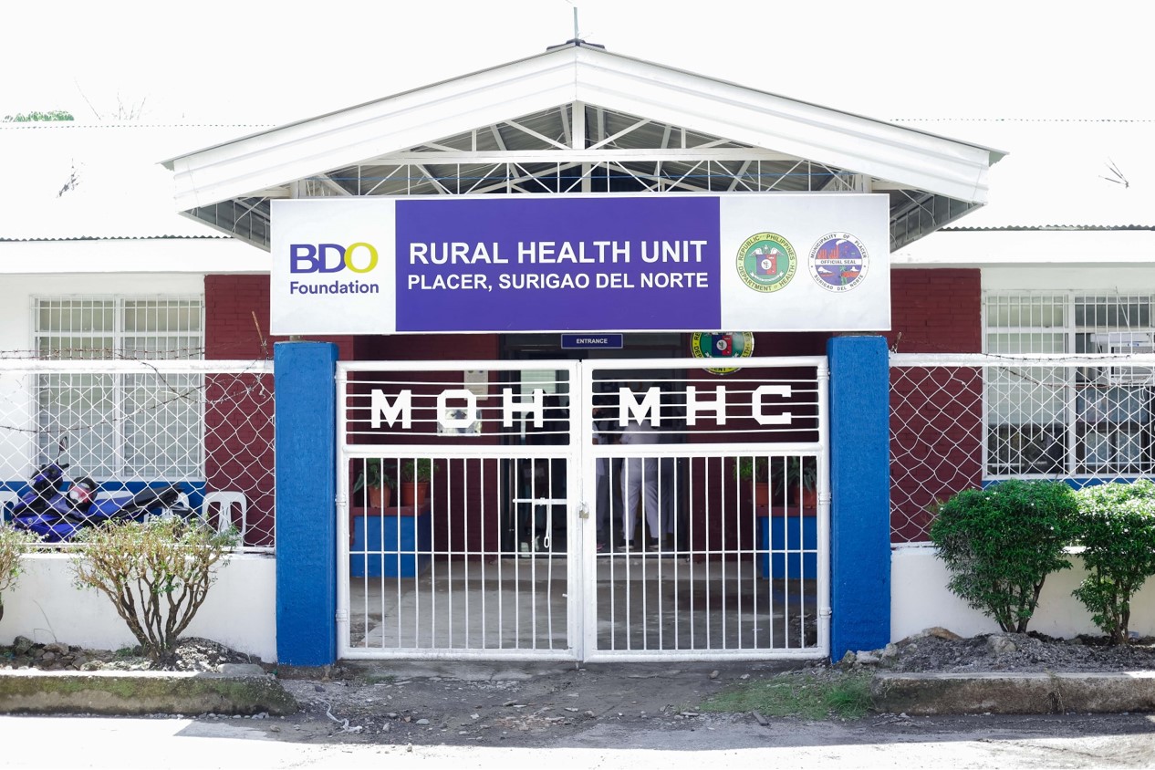 BDO Foundation Turns Over Renovated RHU in Surigao del Norte